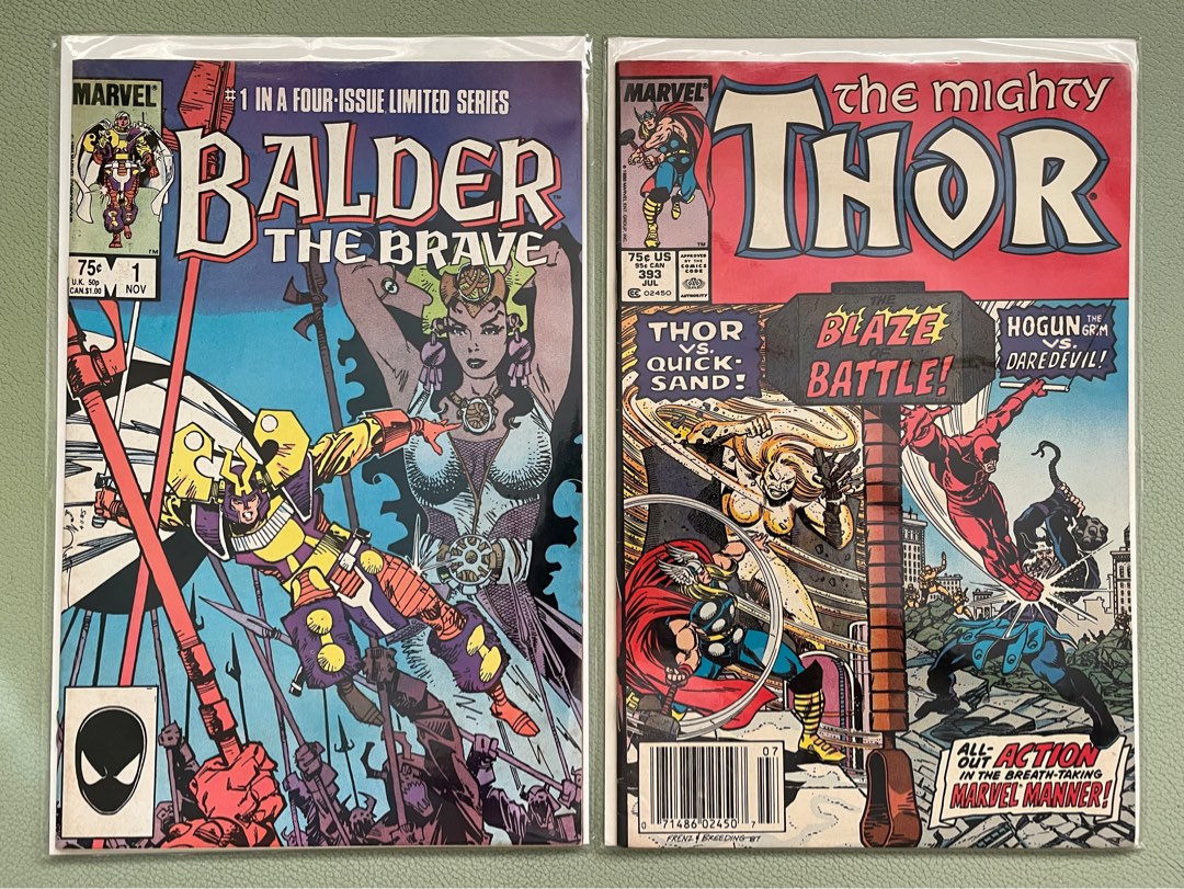 The Mighty THOR, BALDER The Brave #1, ‘80s MARVEL Comics, ₱275 EACH ...