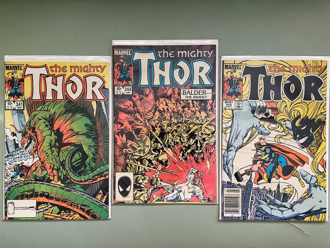 The Mighty THOR, Walt Simonson, ‘80s MARVEL Comics, ₱475 EACH, Hobbies ...