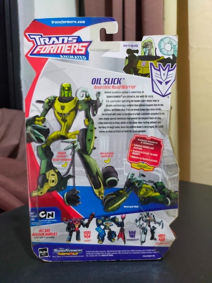 Transformers Animated OIL SLICK, Hobbies & Toys, Toys & Games on Carousell
