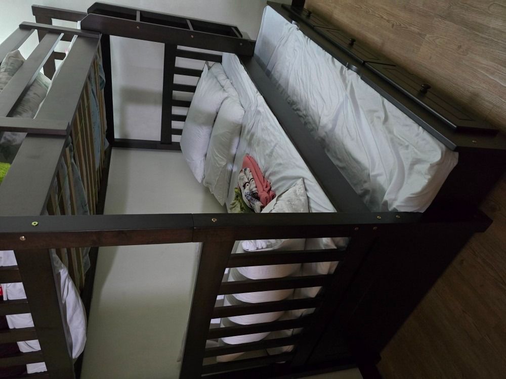 TRIPLE DECK BUNK BED, Furniture & Home Living, Furniture, Bed Frames ...