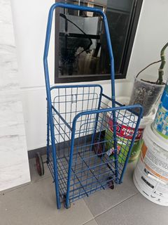 45L Folding Trolley Grocery (Wheel Missing), Furniture & Home Living ...