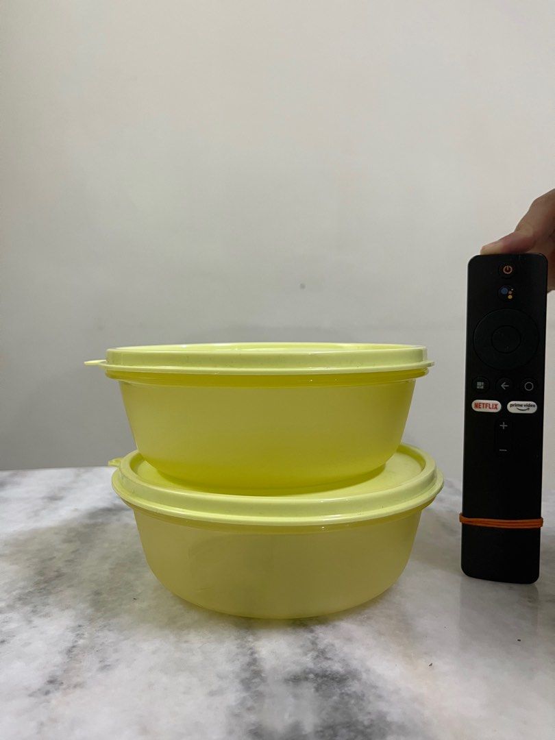 Tupperware Round Container (1set=2pcs), Furniture & Home Living ...