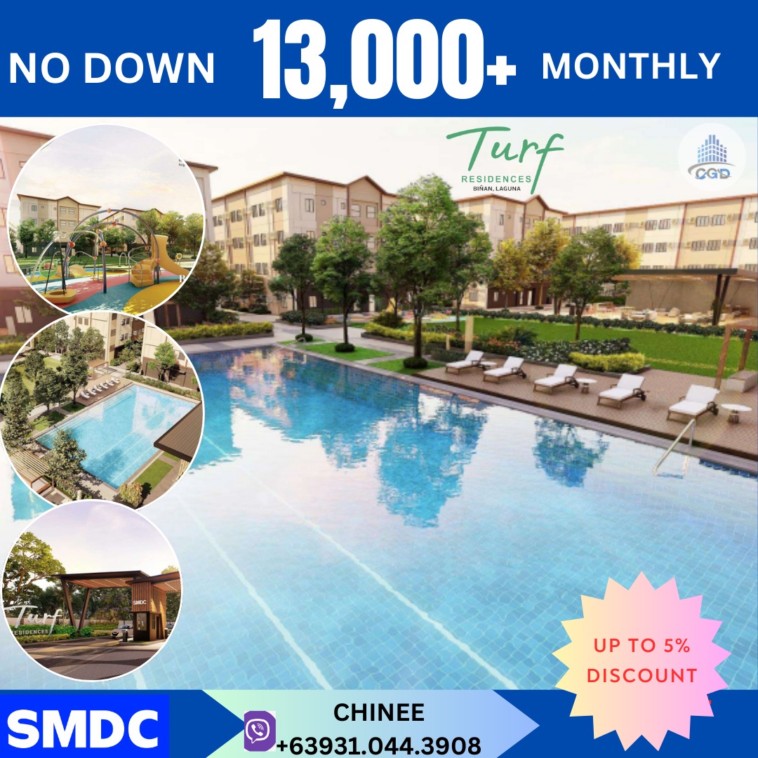 Turf Residences located at Binan laguna No down 13,000+ Monthly ...