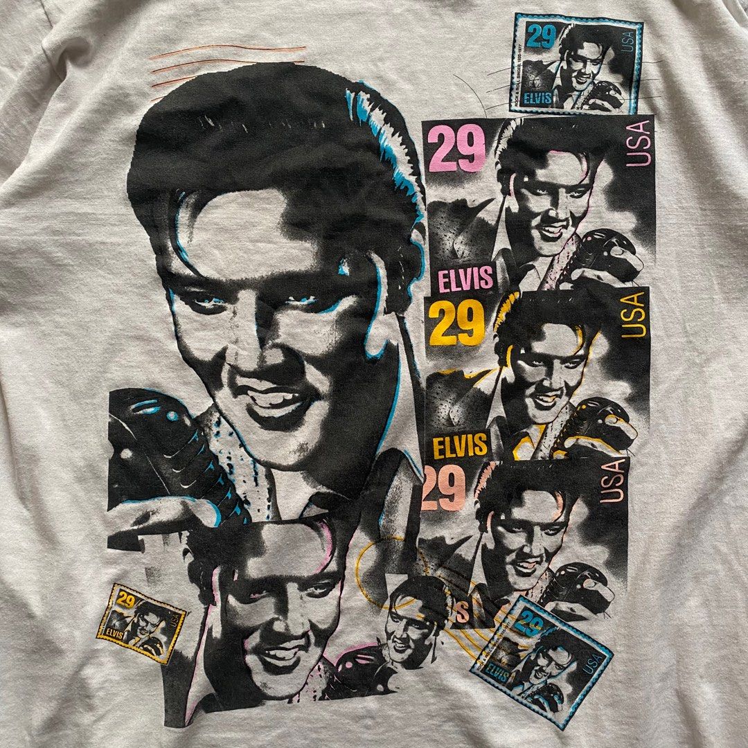 Vintage Elvis Presley Graphic tee, Men's Fashion, Tops & Sets, Tshirts ...