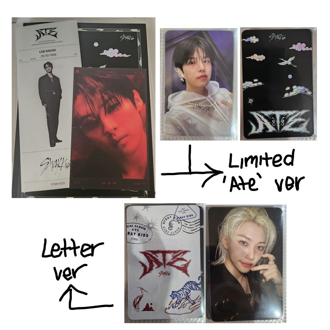 WTT stray kids skz limited ate album photocards pc, Hobbies & Toys ...