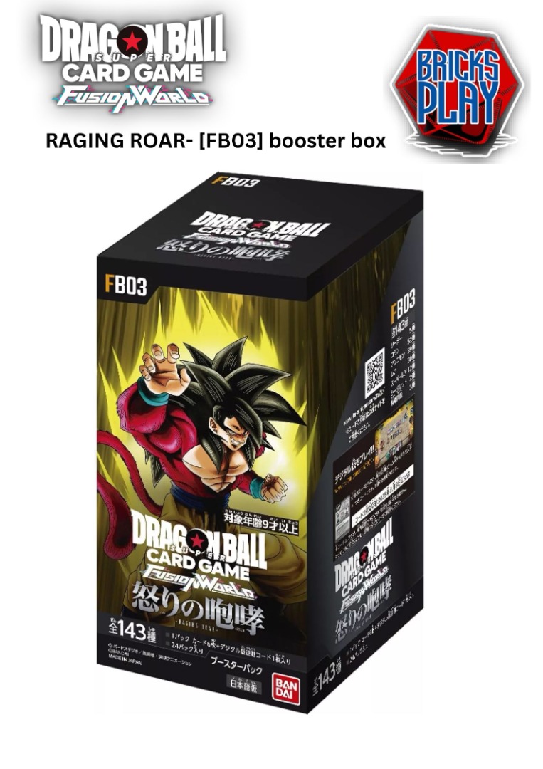 (+1 Promo pack)Dragon Ball Fusion World FB03 Raging Roar Booster Box, Hobbies & Toys, Toys ...