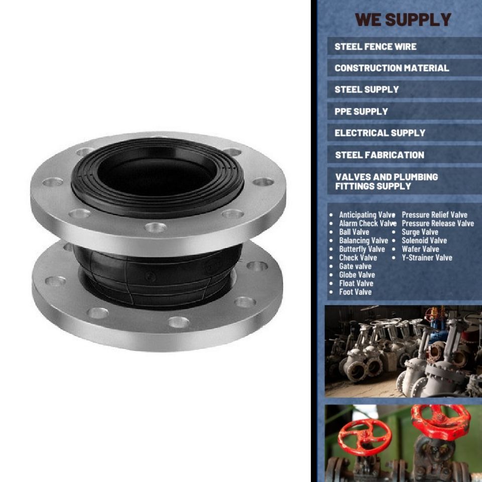 4" Flange Type Flexible Rubber Connector / Rubber Connector / Gate ...