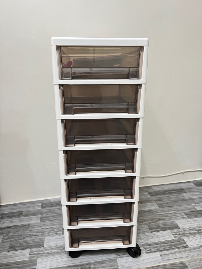 7 layer file storage cabinet with wheel for A4 paper, Furniture & Home ...