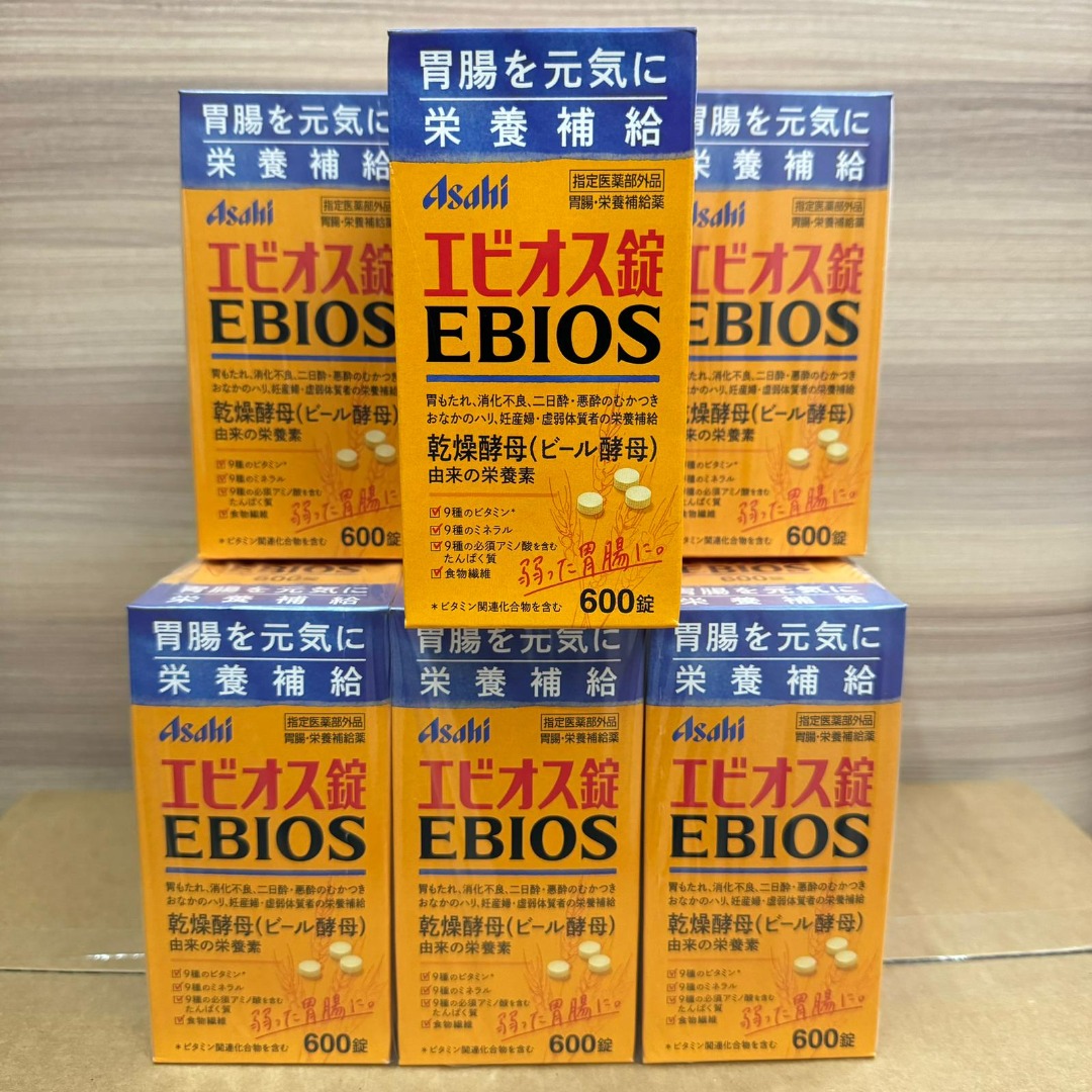 現貨 Asahi朝日 日本EBIOS愛表斯錠營養補充劑 活化腸胃功能 600粒, 健康及營養食用品, 健康補充品, 健康補充品 - 維他命及 ...