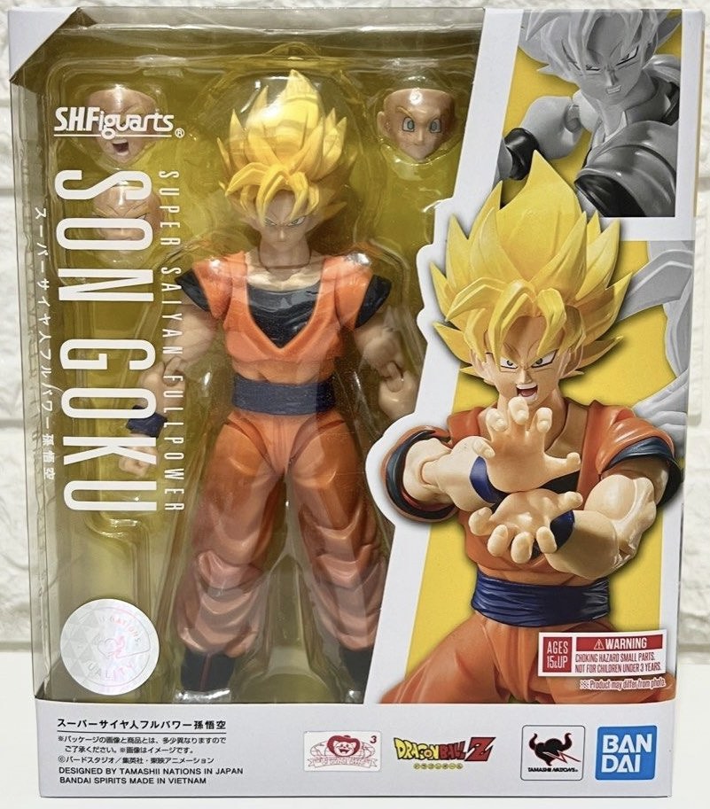 全新 現貨 Bandai Shf 龍珠 S.H.F 孫悟空 悟空 Son Goku 2.0 超級撒亞人 Full Power 行版, 興趣及遊戲, 玩具 & 遊戲類 - Carousell