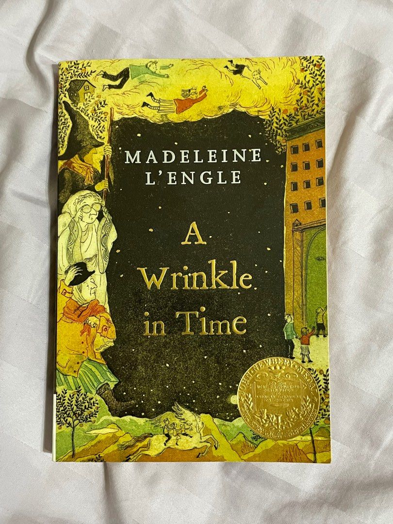 A wrinkle of time英文小說 童書 得獎小說, 書籍、休閒與玩具, 書本及雜誌, 童書、著色互動書在旋轉拍賣