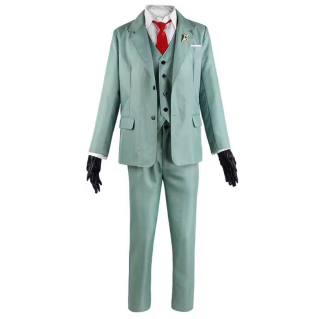 Anime Spy X Family Loid Forger Cosplay Costume Light Green Suit, Men's ...