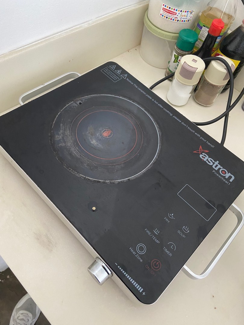 Astron induction cooker, TV & Home Appliances, Kitchen Appliances ...