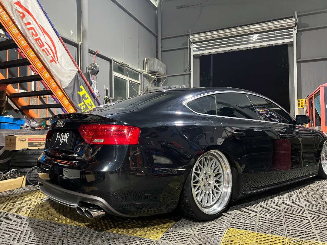 Audi A6/各種車車型改裝，Airbft 氣動避震/減震器 airsuspension 雙泵5加侖氣罐+高度传感器, 汽車配件, 改裝、內外零件 - Carousell