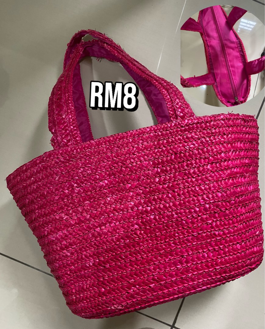 BEG ROTAN PINK, Women's Fashion, Bags & Wallets, Shoulder Bags on Carousell