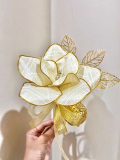 Bunga pahar songket, Hobbies & Toys, Stationery & Craft, Flowers ...