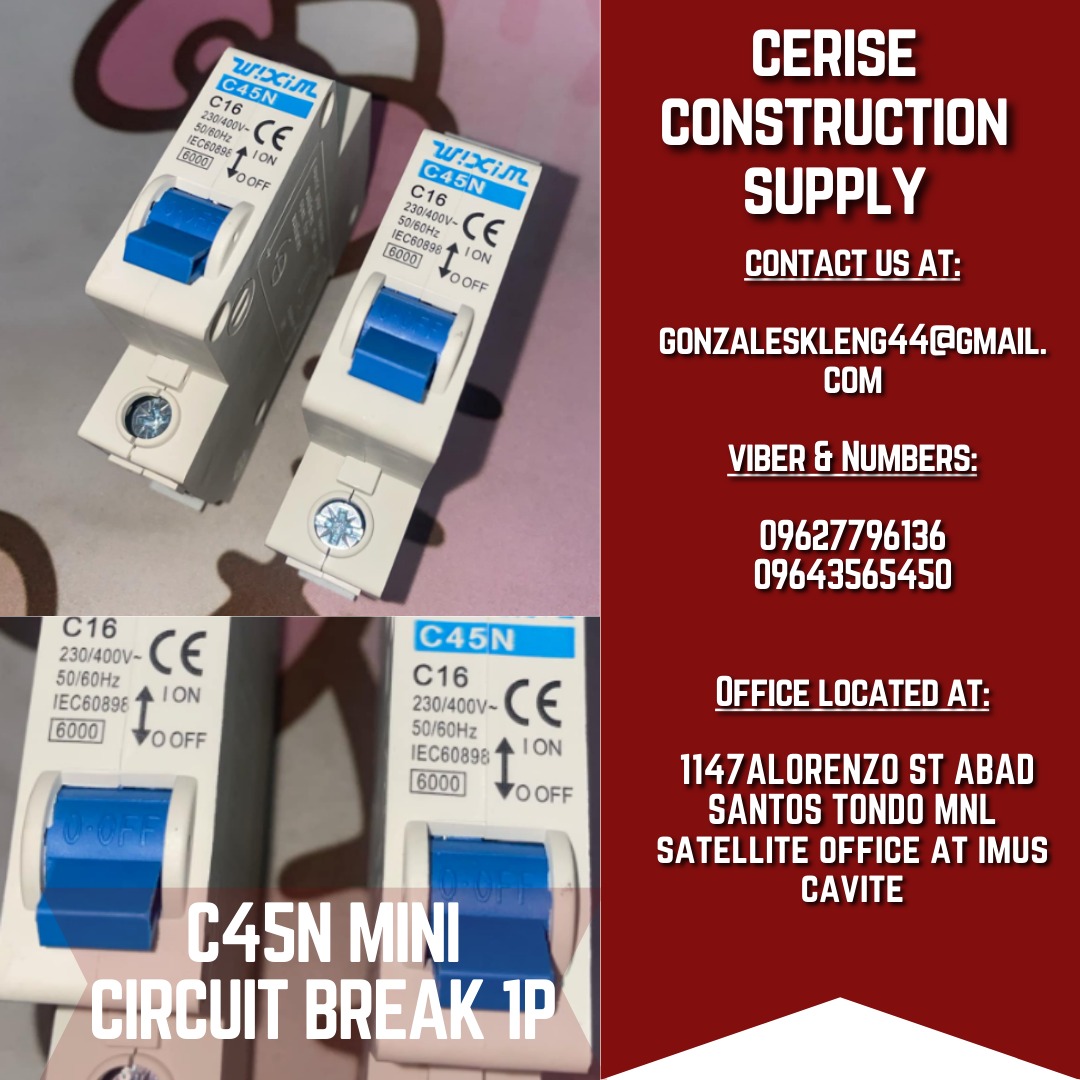 C45N CIRCUIT MINI BREAKER, Commercial & Industrial, Construction Tools ...