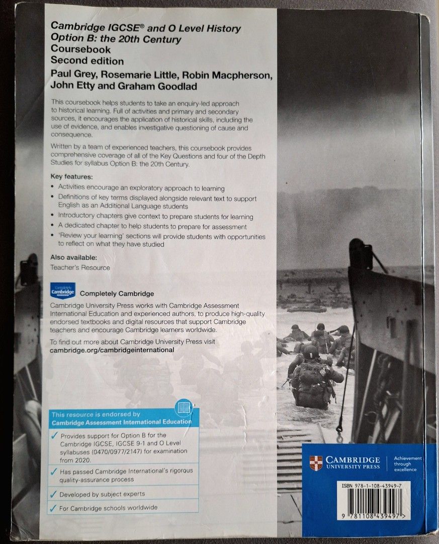 Cambridge Igcse And O Level History Option B Coursebook Hobbies And Toys