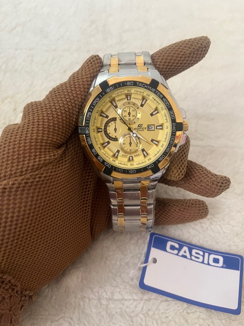 Casio Edifice 2 Tone, Men's Fashion, Watches & Accessories, Watches on ...