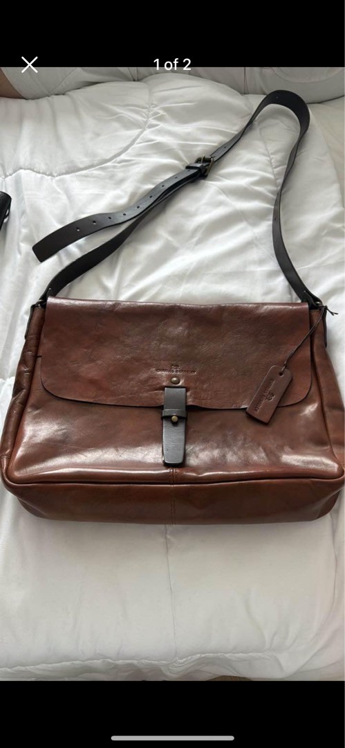 Charles berkeley leather bag, Luxury, Bags & Wallets on Carousell