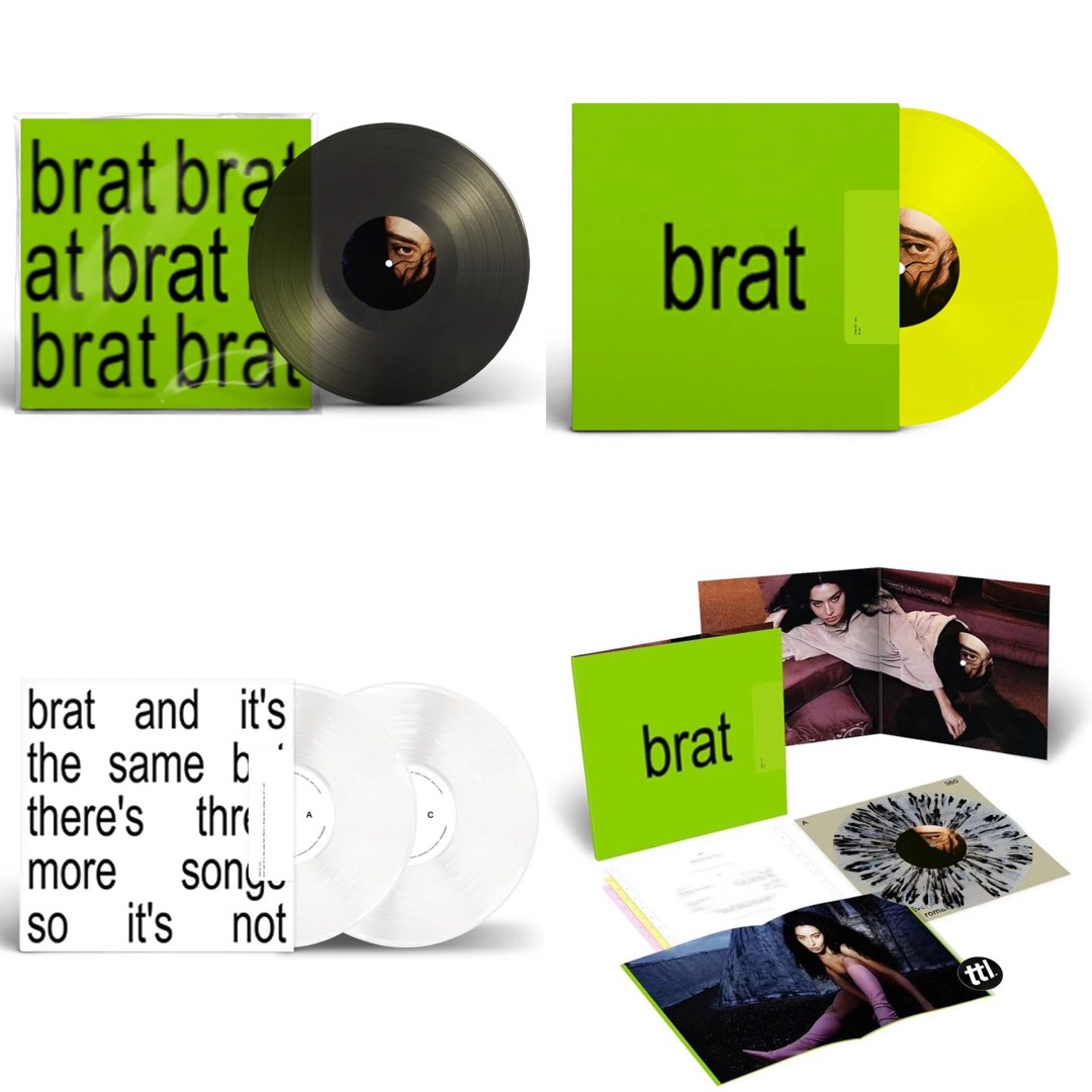 Charli Xcx Brat TTL exclusive LP limited 3000 Splash vinyl LP限量版黑膠唱片 ...