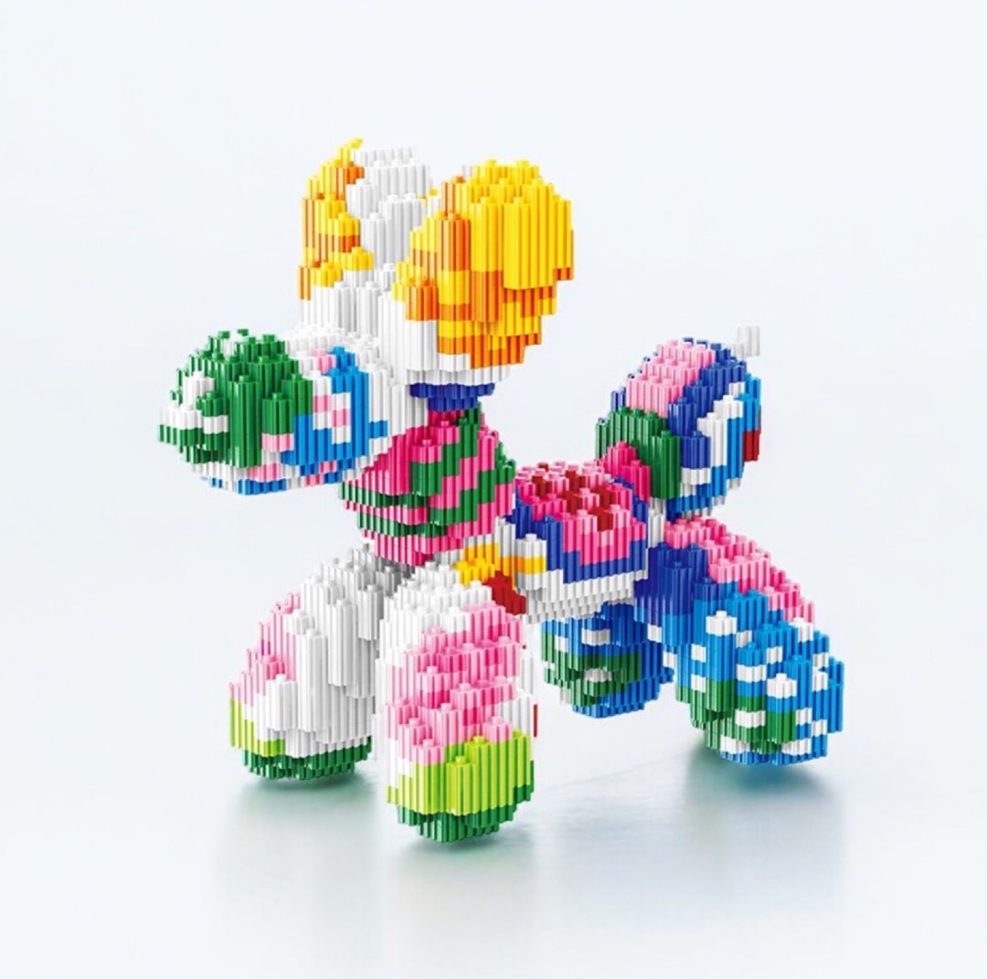 Colourful Balloon Dog Nano Building Blocks Lego Bricks Puzzle Toy ...