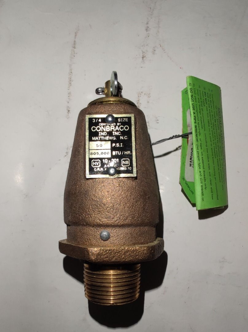 CONBRACO 10-301-10 Hot Water Safety Relief Valve, Commercial ...