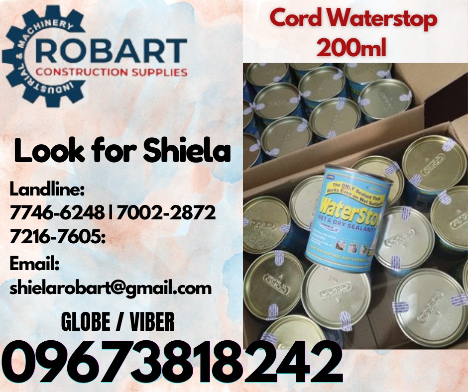 Cord Waterstop 200ml, Commercial & Industrial, Construction Tools ...