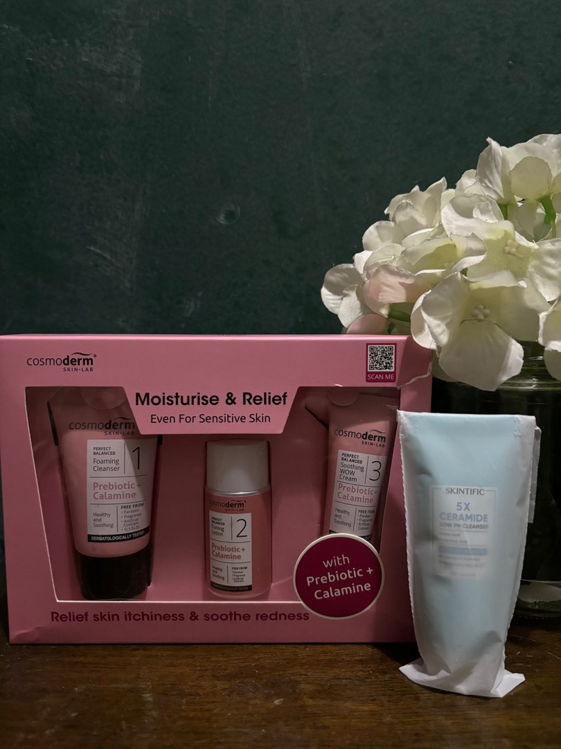 Cosmoderm Moisturise & Relief Travel Set, Beauty & Personal Care, Face ...