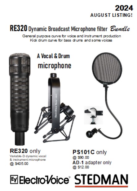 ElectroVoice RE320 Variable‑D dynamic vocal & instrument microphone ...