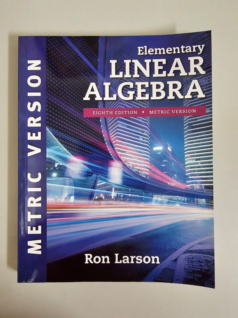 Elementary Linear Algebra, 8/e (Metric Edition) , Ron Larson 線性代書用書, 書籍 ...