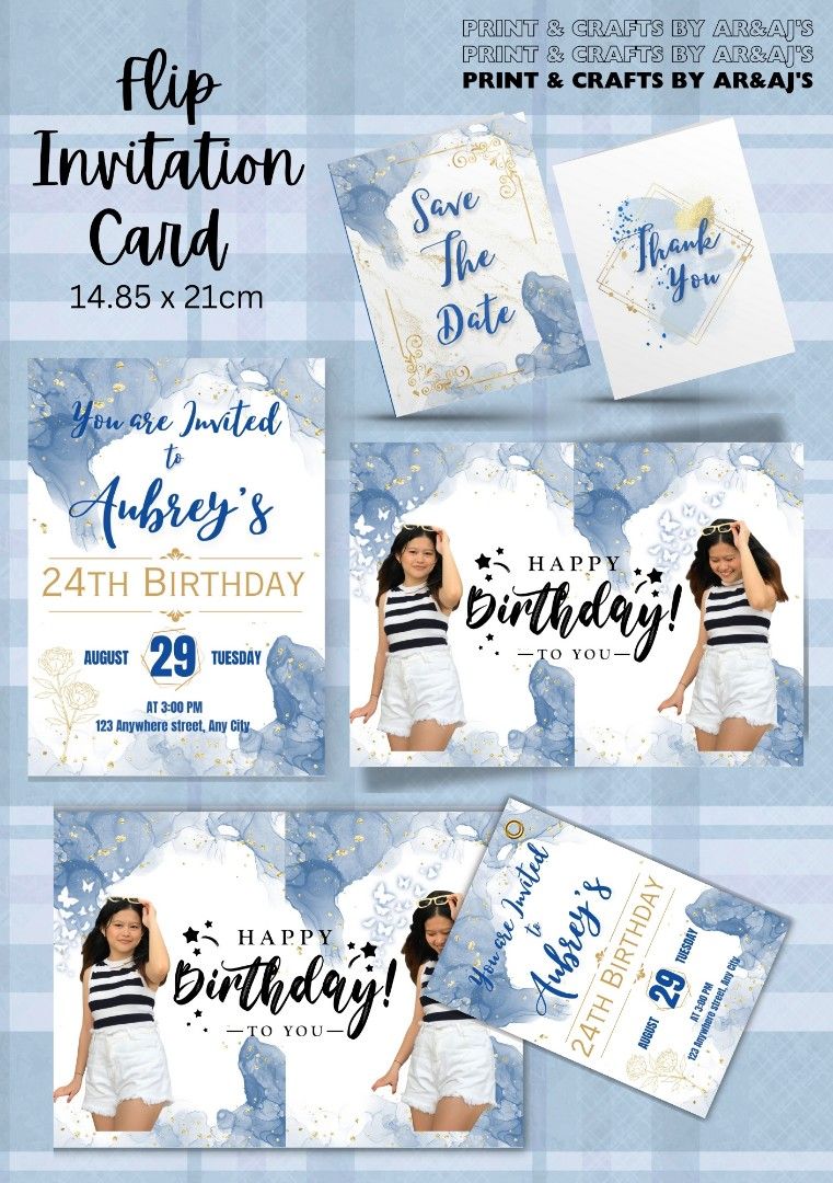 Flip Invitation Card, Hobbies & Toys, Stationary & Craft, Occasions ...