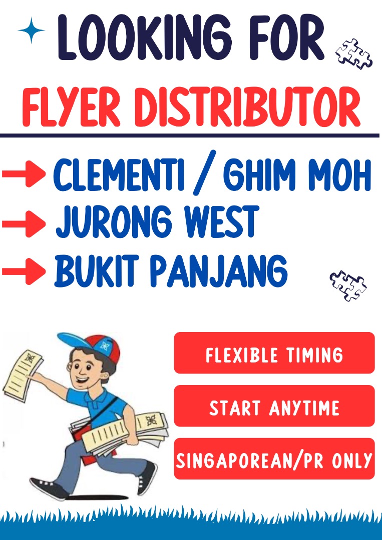 Flyer Distributor Needed, Jobs, Internships & Others on Carousell