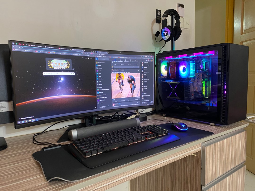 Gaming i7 oc Gtx 1080ti Aorus extreme rgb . Pc only . Used, Computers ...