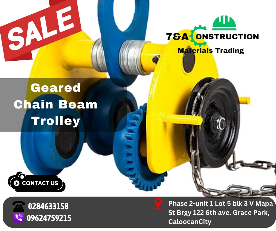 Geared Chain Bea, Trolley, Commercial & Industrial, Construction Tools ...