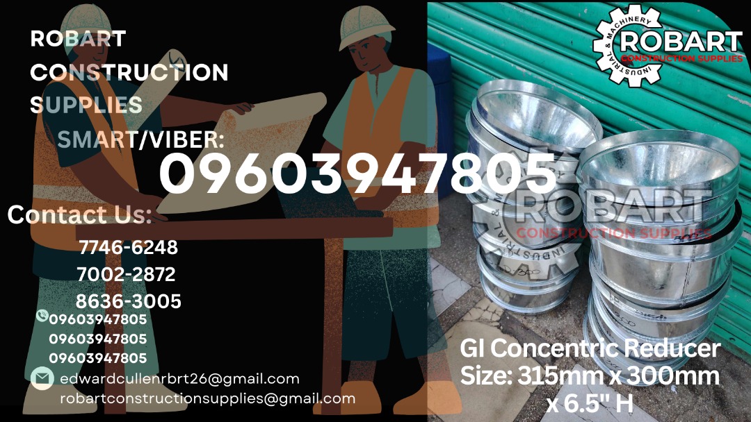 GI Concentric Reducer, Commercial & Industrial, Construction & Building ...