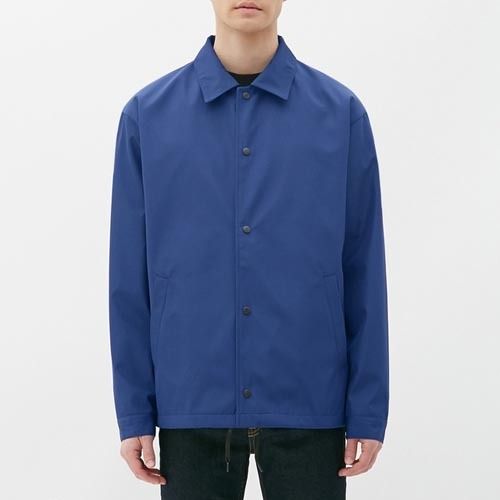 GU by Uniqlo Nylon Coach Jacket MENS (Blue), Men's Fashion, Coats ...