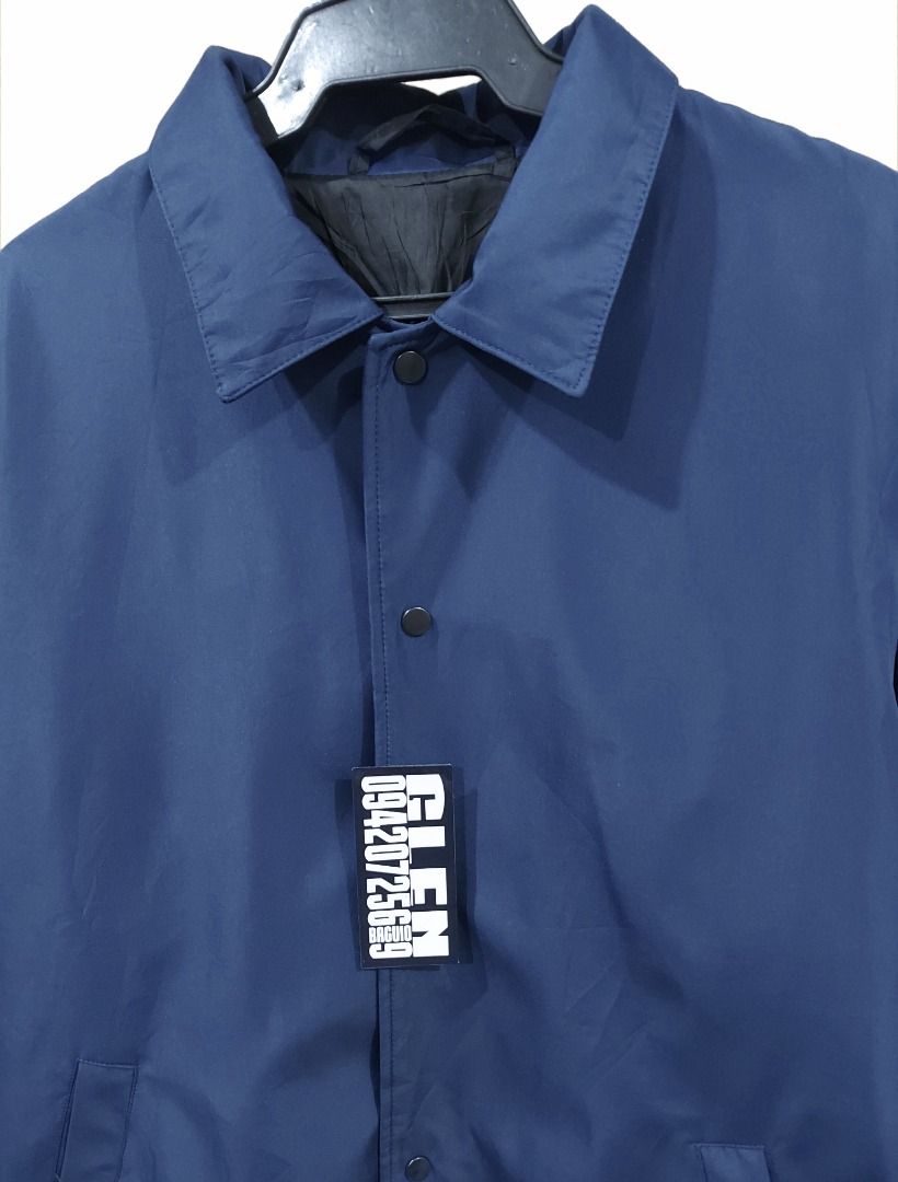 GU by Uniqlo Nylon Coach Jacket MENS (Blue), Men's Fashion, Coats ...