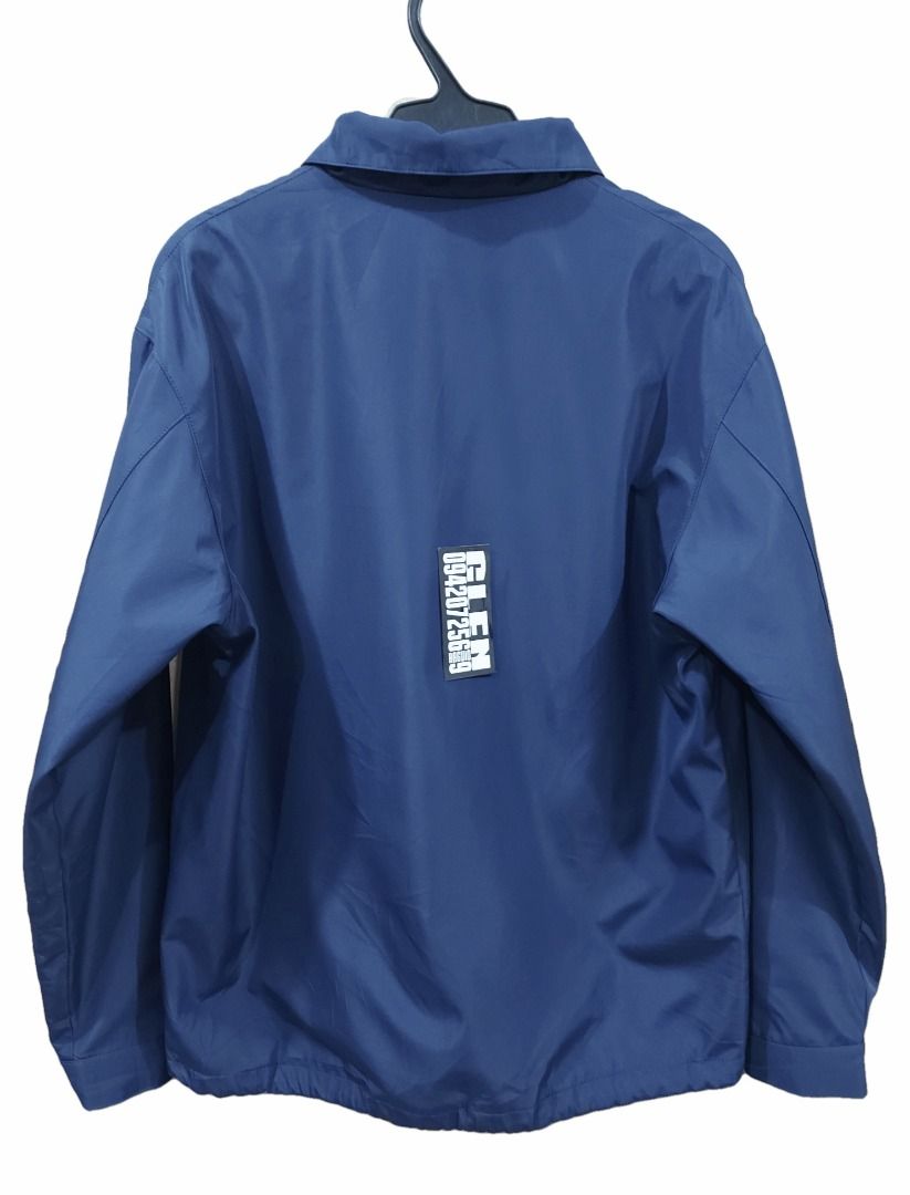 GU by Uniqlo Nylon Coach Jacket MENS (Blue), Men's Fashion, Coats ...