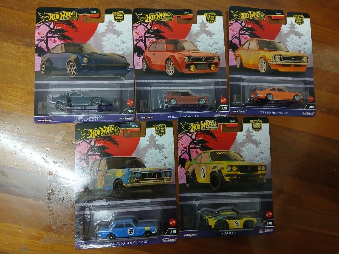 Hot Wheels Premium Car Culture Japan Historic & Boulevard Bundle Series ...