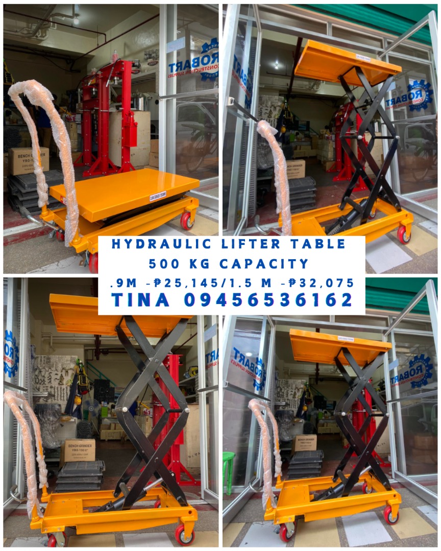 Hydraulic Lifter 500kg, Commercial & Industrial, Construction ...