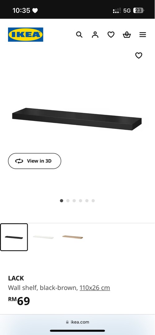 IKEA LACK WALL, Furniture & Home Living, Furniture, Shelves, Cabinets ...