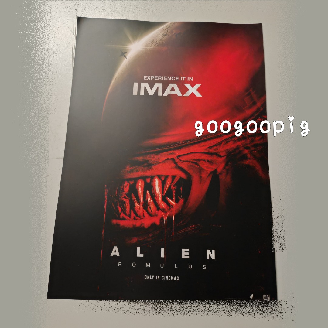 《異形：羅穆盧斯》IMAX Poster 海報 Alien Romulus 異形 羅穆盧斯, 電腦＆科技, 電腦周邊及配件, 其他 ...
