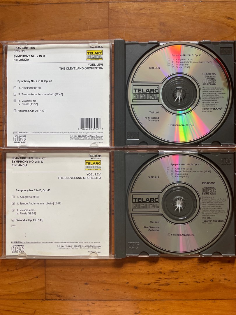 (Japan/USA) Audiophile Telarc Sibelius Symphony No.2 Finlandia Yoel ...