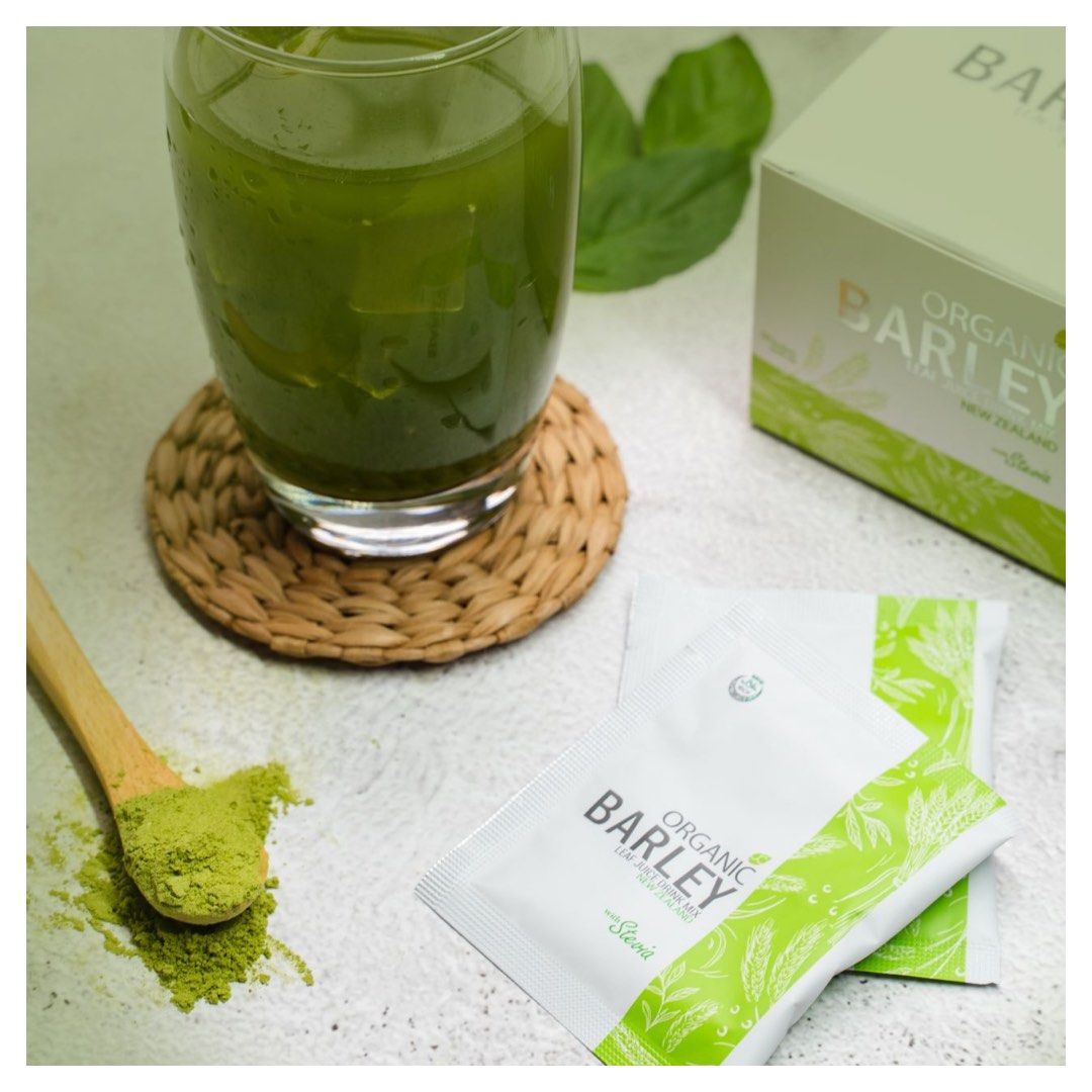 JC Organic Barley Juice with Stevia, Health & Nutrition, Health ...