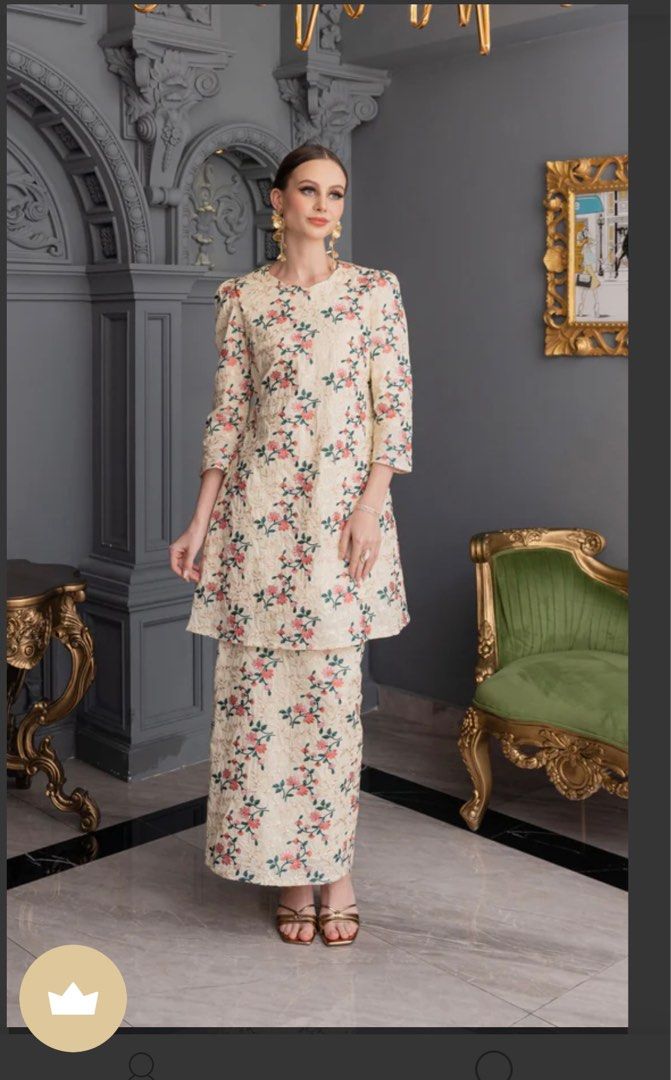 Kurung larney raya 2024, Women's Fashion, Muslimah Fashion, Baju Kurung ...