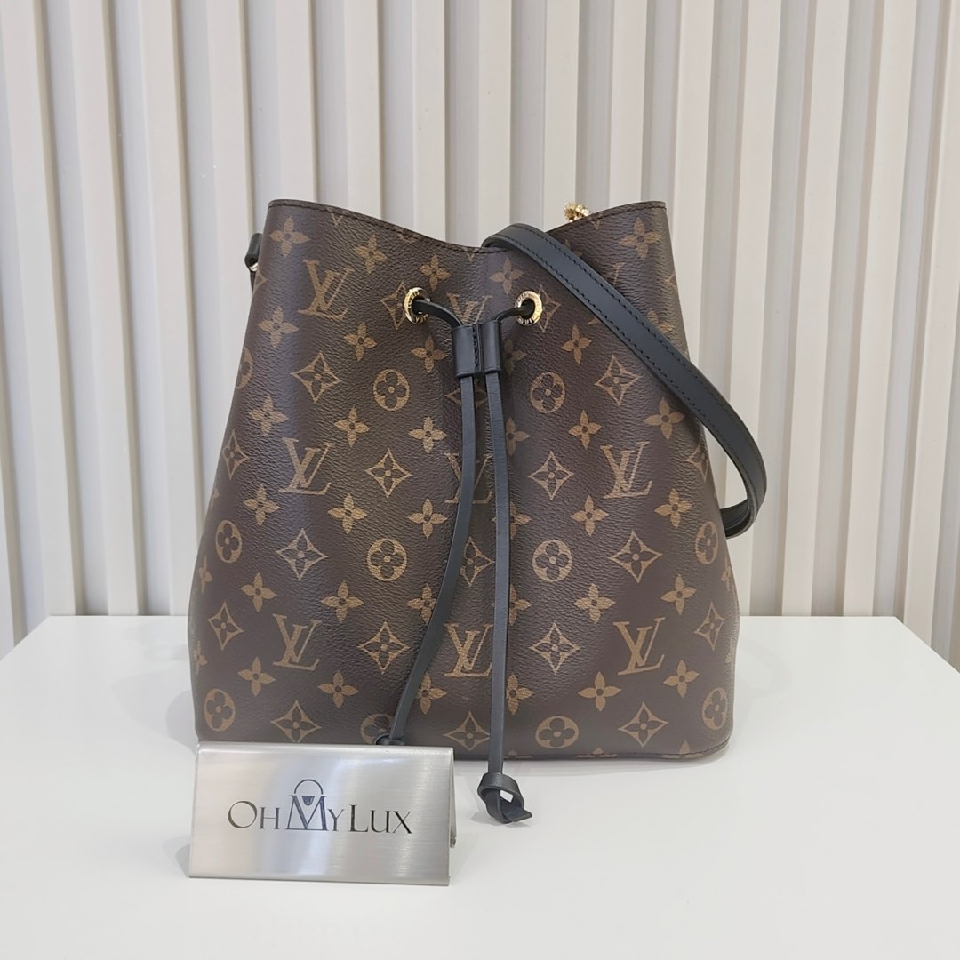 Louis Vuitton Neo Noe MM in Black, Luxury, Bags & Wallets on Carousell