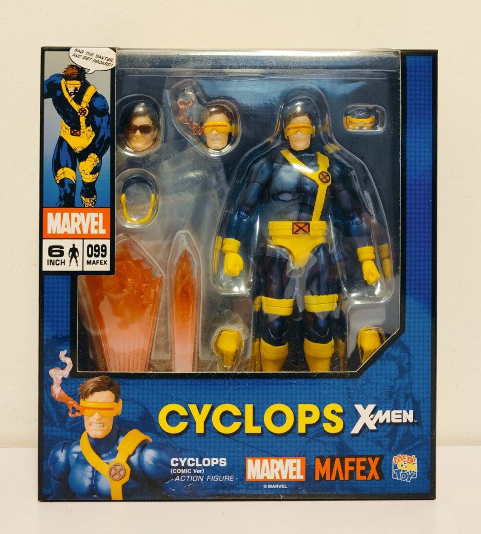 MAFEX Cyclops (Comic Ver.) X-Men Action Figure No.099, Hobbies & Toys ...