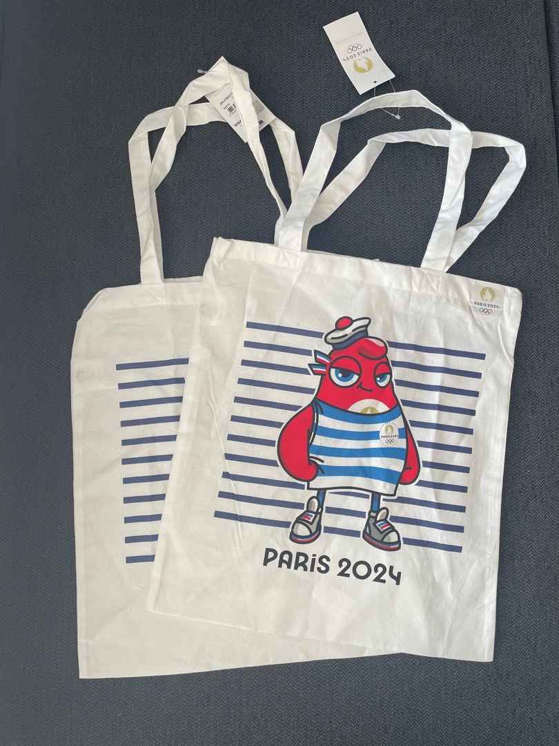 Official Olympic Paris 2024 Mascot Tote Bag (Sukan Olimpik Paris 2024 ...