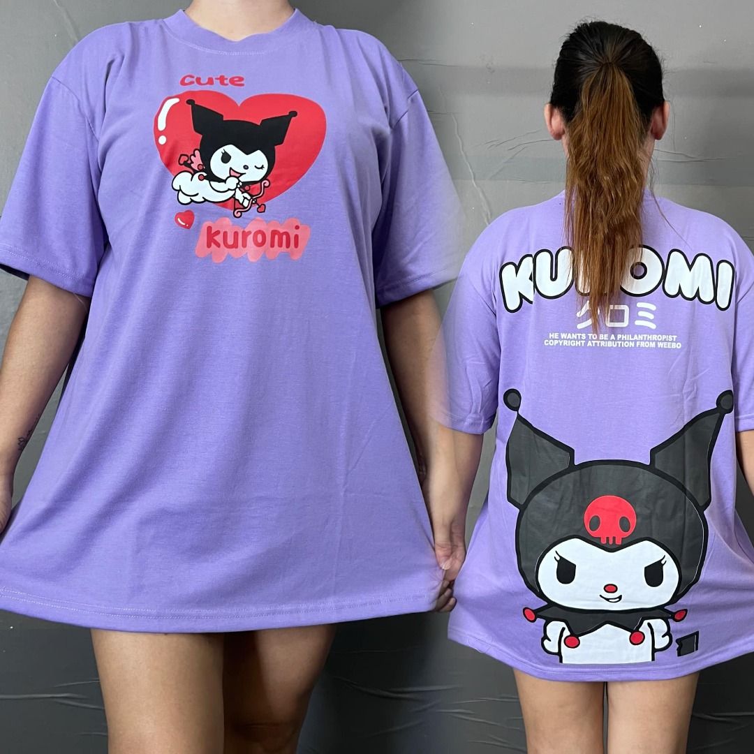 Oversized Shirts (Kuromi Collection Part 1), Women's Fashion, Tops ...